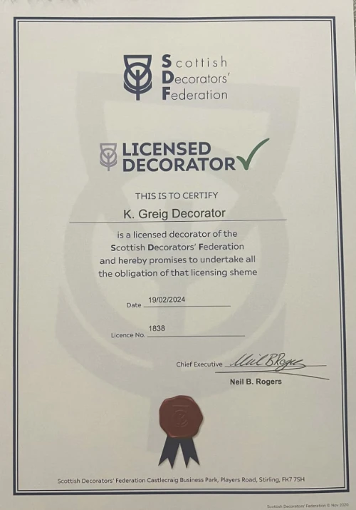 Kevin Greig: Painter and Decorator | Aberdeen | Tel 07526 392675